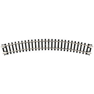 Atlas 2510 Curved Snap-Track(R) -- 9-3/4 Radius, Black Ties pkg(6) N S ...