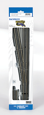 Bachmann 44135 Decoder-Equipped Nickel-Silver Turnout - E-Z Track(R ...