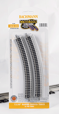 Bachmann 44852 E-Z Track(R) w/Nickel Silver Rail & Gray Roadbed -- 12 ...