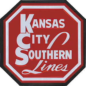Microscale 10014 Embossed Die-Cut Metal Sign -- Kansas City Southern A ...