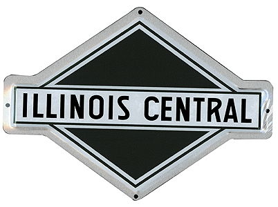 Microscale 10015 Embossed Die-Cut Metal Sign -- Illinois Central ALL S ...