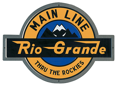 Microscale 10022 Embossed Die-Cut Metal Sign -- Denver & Rio Grande We ...