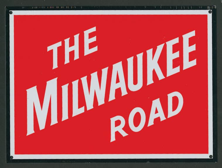 Microscale 10045 Embossed Die-Cut Metal Sign -- Milwaukee Road ALL Sca ...