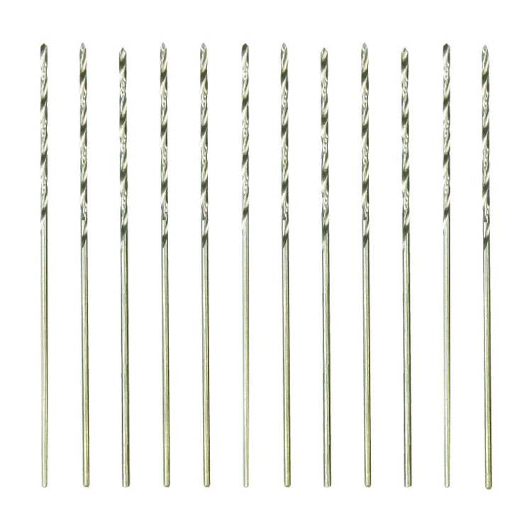 Excel 500-80 Fine High-Speed Twist Drill Bit - pkg(12) in Tube, Carded ...