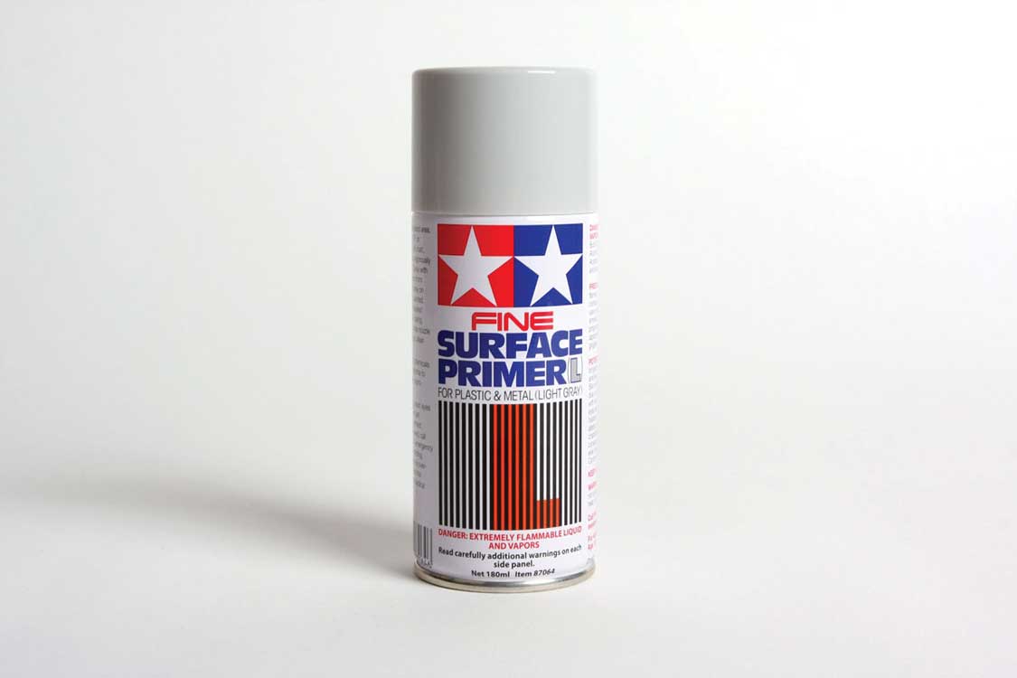 Tamiya 87064 Fine Surface Primer L For Styrene & ABS Plastic -- Light ...