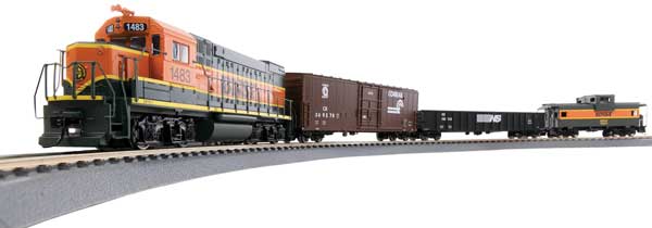 Walthers 1210 Flyer Express Fast-Freight Train Set -- Burlington North ...