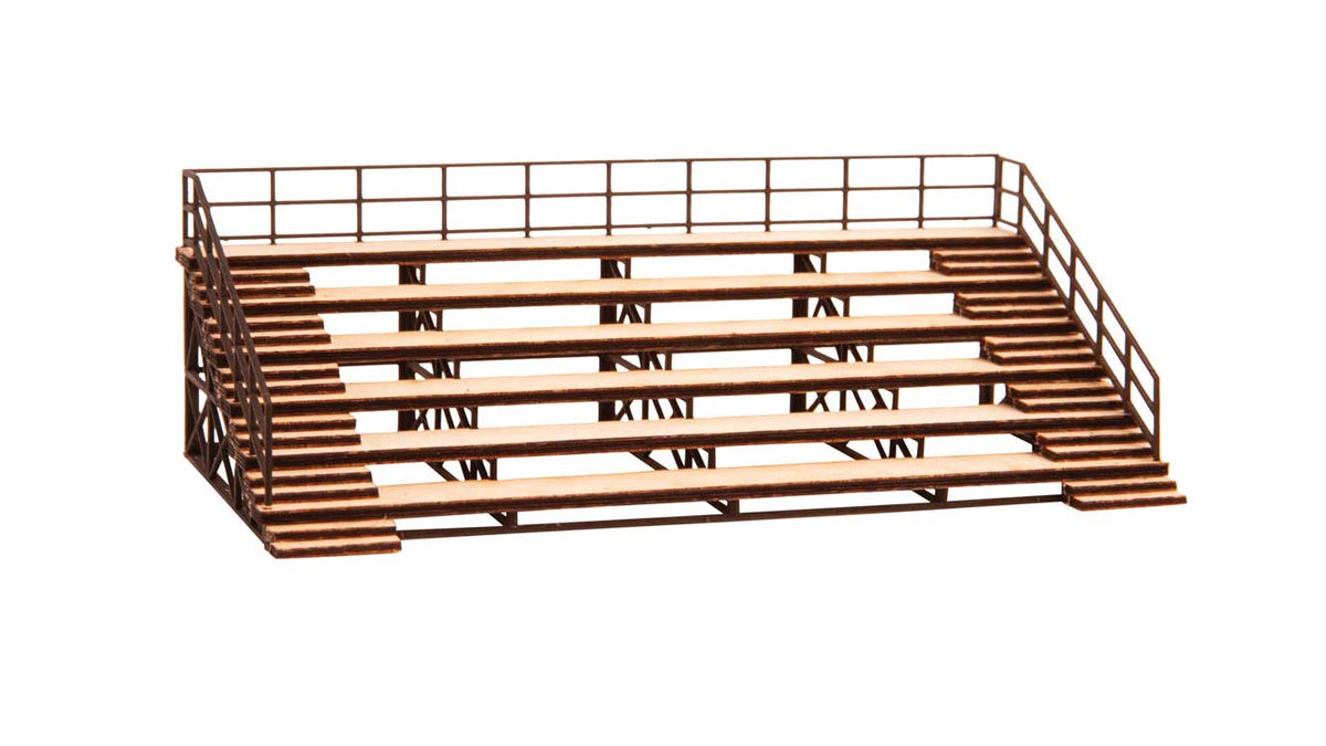 Noch 66829 Grandstand Bleachers -- Laser-Cut Kit - 5-1/4 x 2-11/16 x 1 ...