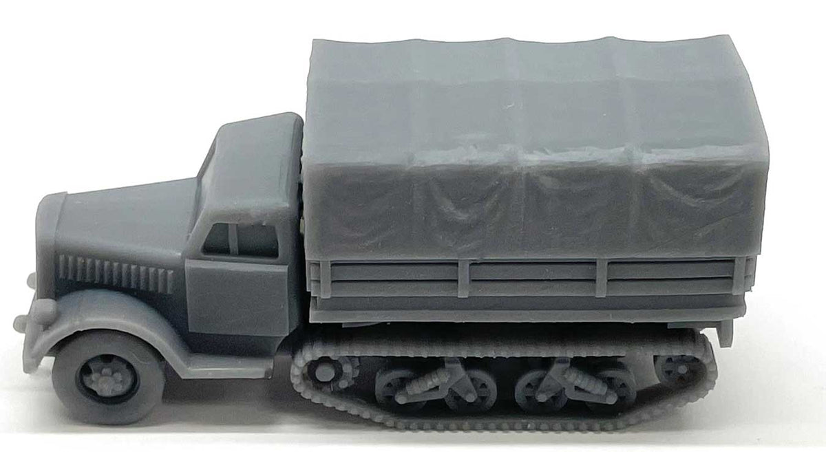 Phoenix 31060 Half-Track with Canvas Cover - Resin Kit HO Scale ...