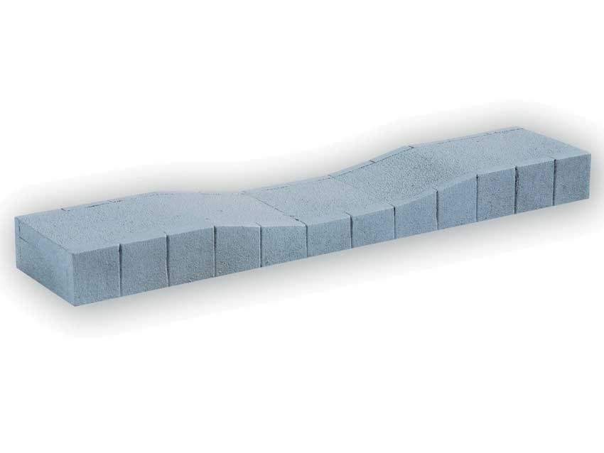 Noch 66014 Hard-Foam Train Station Platform Straight Section with Pede ...