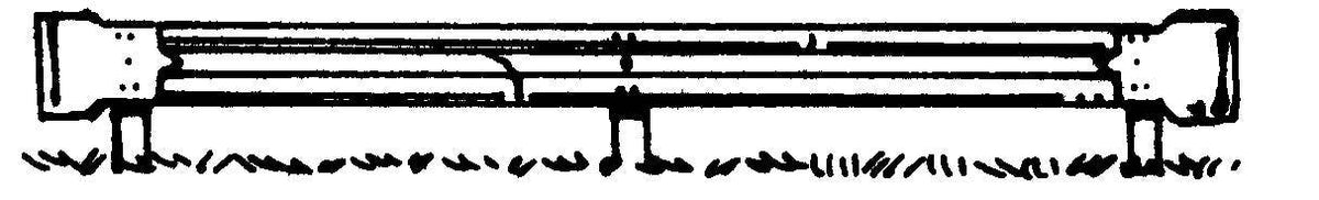 PikeStuff PH03 Highway Guardrail -- Kit - Scale 50' 15.2m HO Scale ...