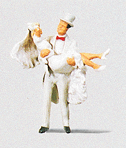 Preiser 28029 Individual Figure - Pedestrians -- Groom Carrying Bride ...