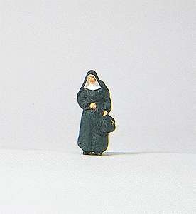Preiser 28056 Individual Figure - Pedestrians -- Nun HO Scale ...