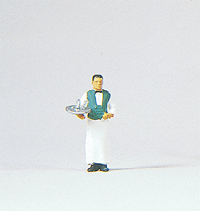 Preiser 28044 Individual Figure - Working People -- Waiter with Servin ...