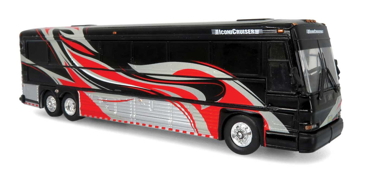 Iconic 870479 MCI D4000 Coach - Assembled -- IconiCruiser (black, red ...