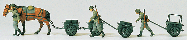 Preiser 16547 Military - Former German Army WWII - Unpainted Figures - – YankeeDabbler