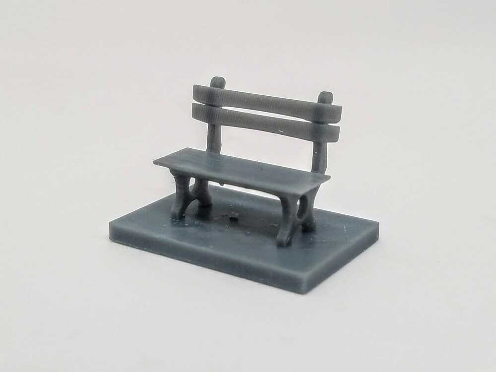 All Scale Minatures 870854.5 Park Bench -- pkg(5) HO Scale – YankeeDabbler