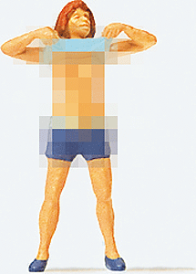 Preiser 28124 Pedestrian -- Lady Undressing HO Scale – YankeeDabbler