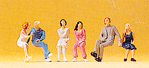 Preiser 00 14138 Pedestrians -- Seated Couples pkg(3) HO Scale ...