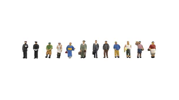 TomyTec Co LTD 328216 People at Showa Age -- pkg(12) N Scale ...