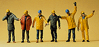 Preiser 10423 People Working -- Modern Workmen w/Outdoor Gear pkg(6) H ...