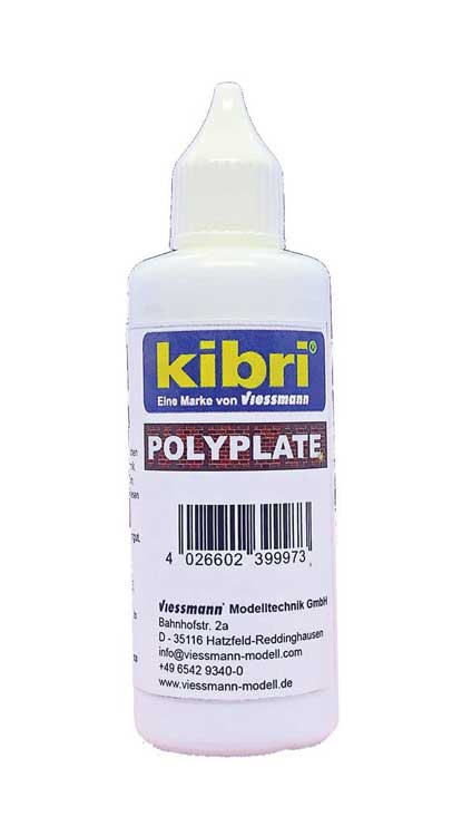 Kibri 39997 Polyplate Glue -- For Vollmer/Kibri Polyplate Kits 2.7oz 8 ...