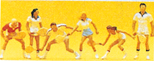 Preiser 78 Recreation & Sports -- Tennis Players HO Scale – YankeeDabbler