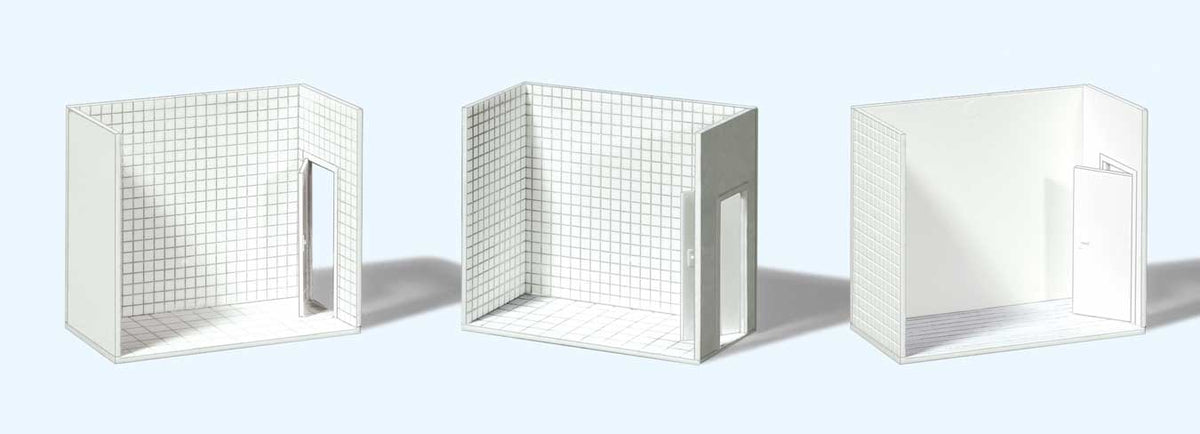 Preiser 19652 Room Interior Walls -- White pkg(3) HO Scale – YankeeDabbler