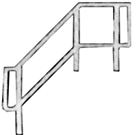 PikeStuff 1114 Staircase Handrails HO Scale – YankeeDabbler