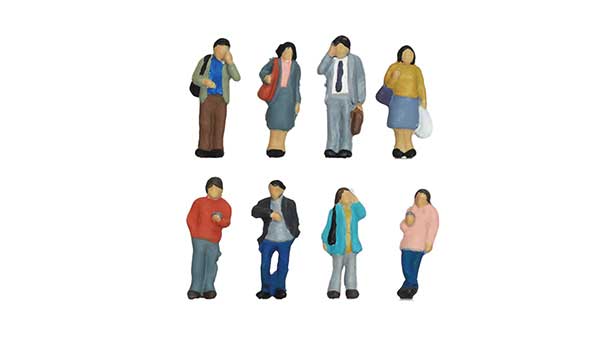 TomyTec Co LTD 323976 Standing People -- pkg(8) N Scale – YankeeDabbler