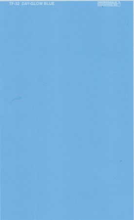Microscale T32 Trim Film Solid Color Decal Sheet -- Day-Glo Blue ALL S ...