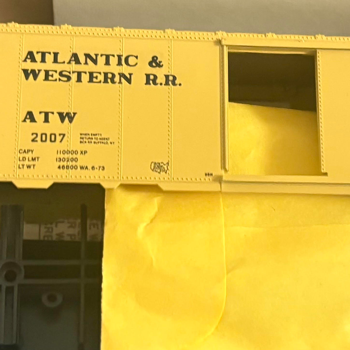 Bev-Bel 2279 40' Boxcar ATW Atlantic & Western #2007 HO Scale ...