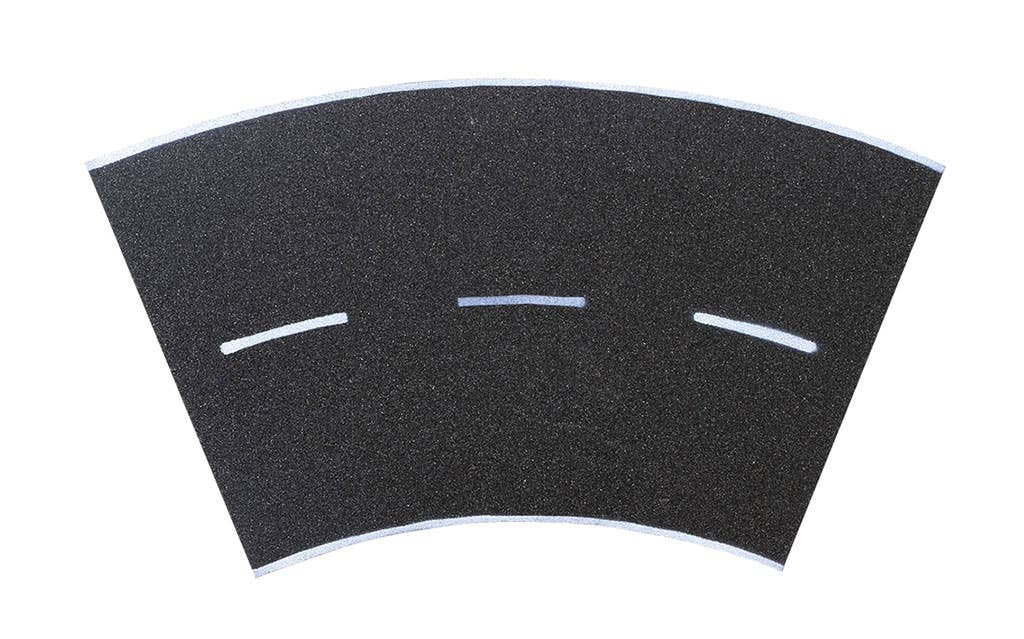 Vollmer 48265 Weathered Asphalt Street 45 Degree Curve -- 4-3/4" 12 cm ...